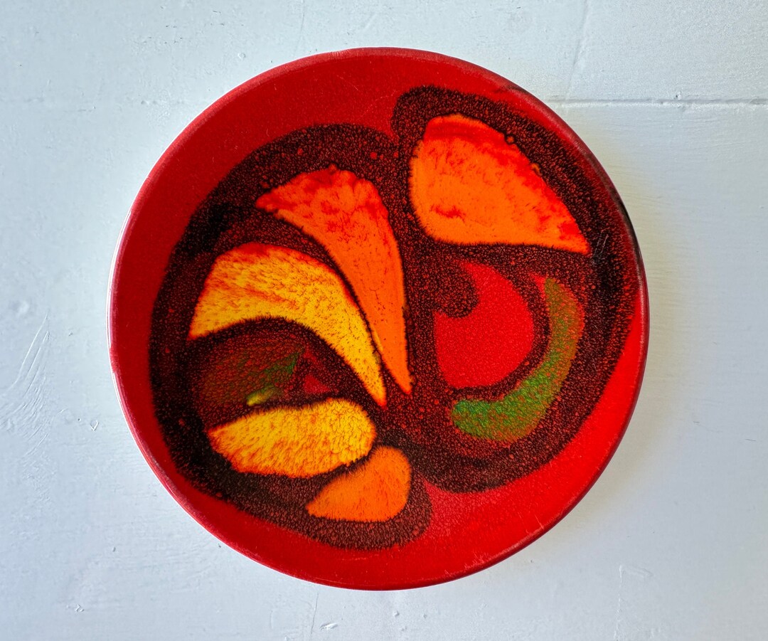 Poole Art Pottery Delphis Pattern 5" Pin Dish Hand Painted by Rosina St ...