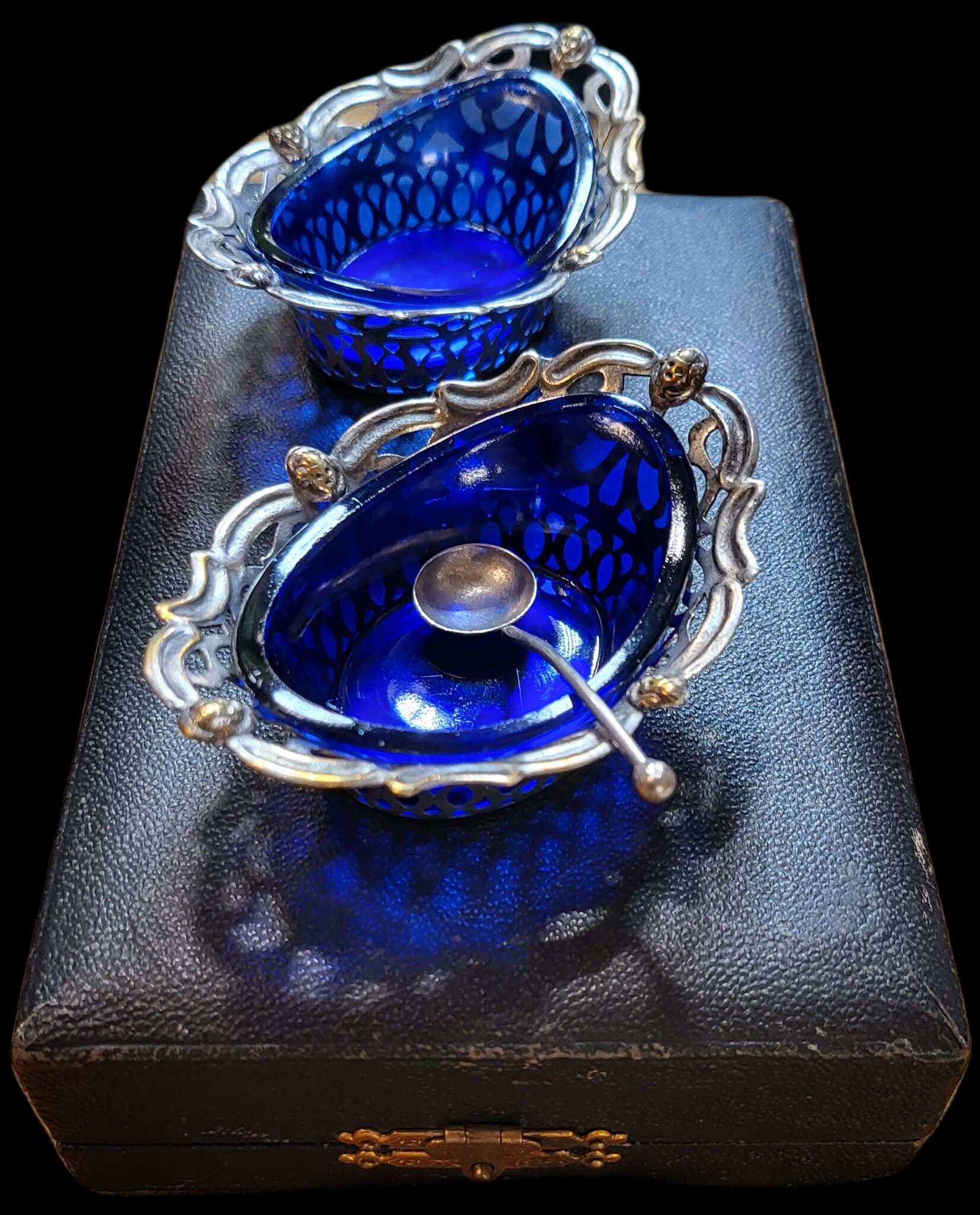 RARE 1883-1900 Cherub's Heads Silver Plated Victorian Smelling Salts ...