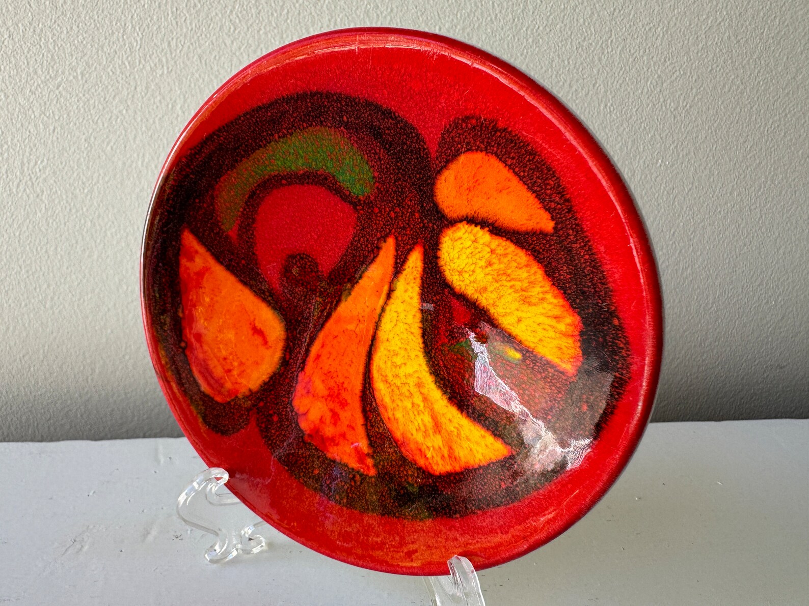Poole Art Pottery Delphis Pattern 5" Pin Dish Hand Painted by Rosina St ...