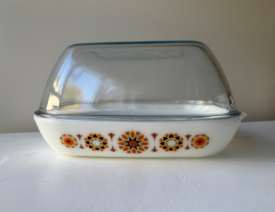 Retro 1960s PYREX Made in England JAJ #535 Toledo Chicken Roaster ...