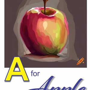 Ultimate Alphabet and Number Flashcards Set A to Z With Examples, 1 to ...