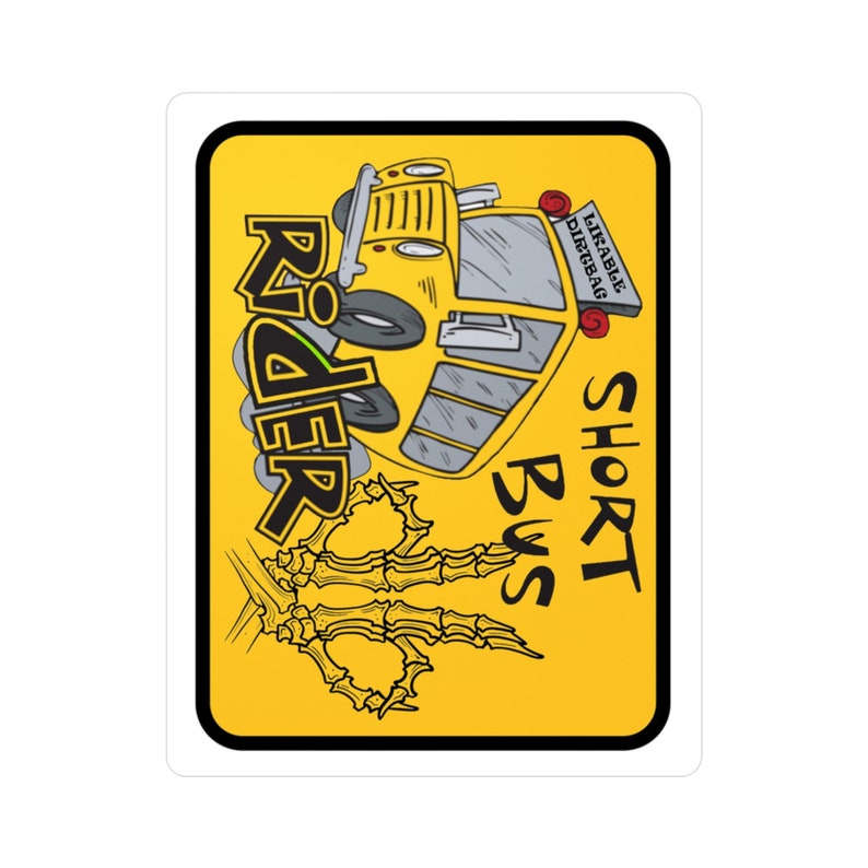 Short Bus Rider Kiss-cut Vinyl Decals - Etsy