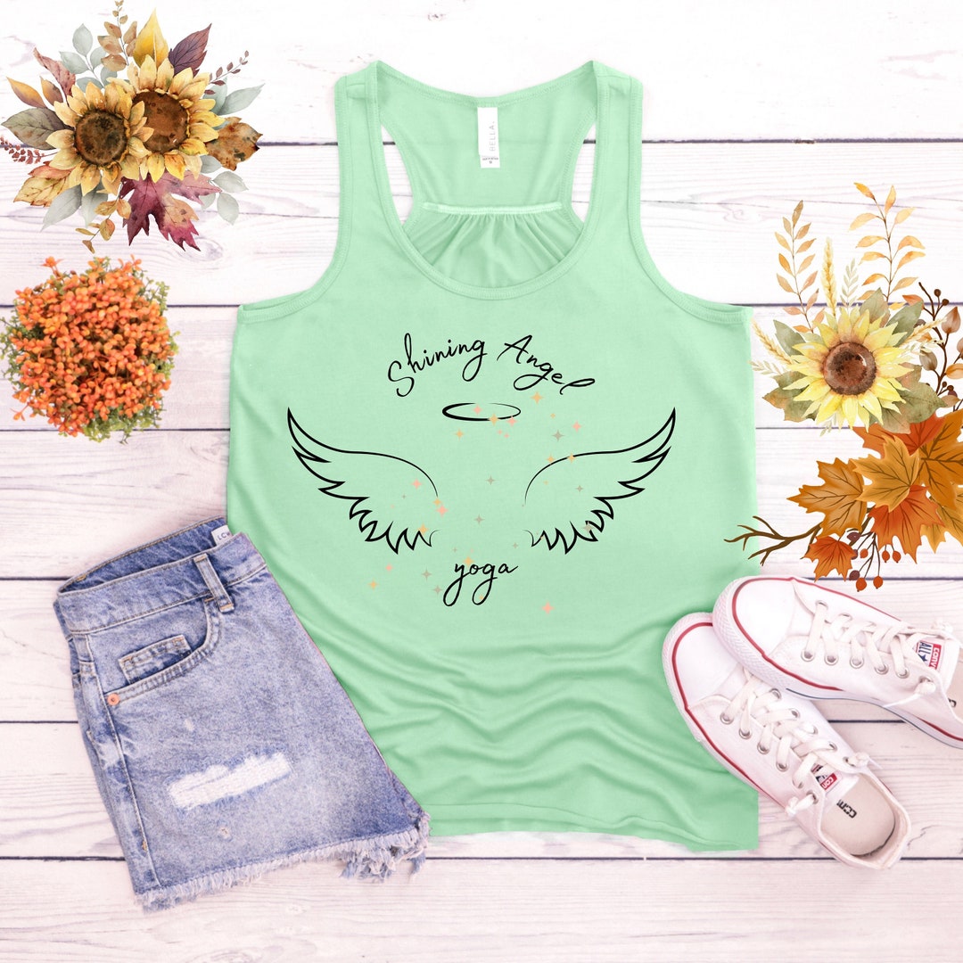 Shining Angel Pastel Women's Flowy Racerback Tank Shining - Etsy