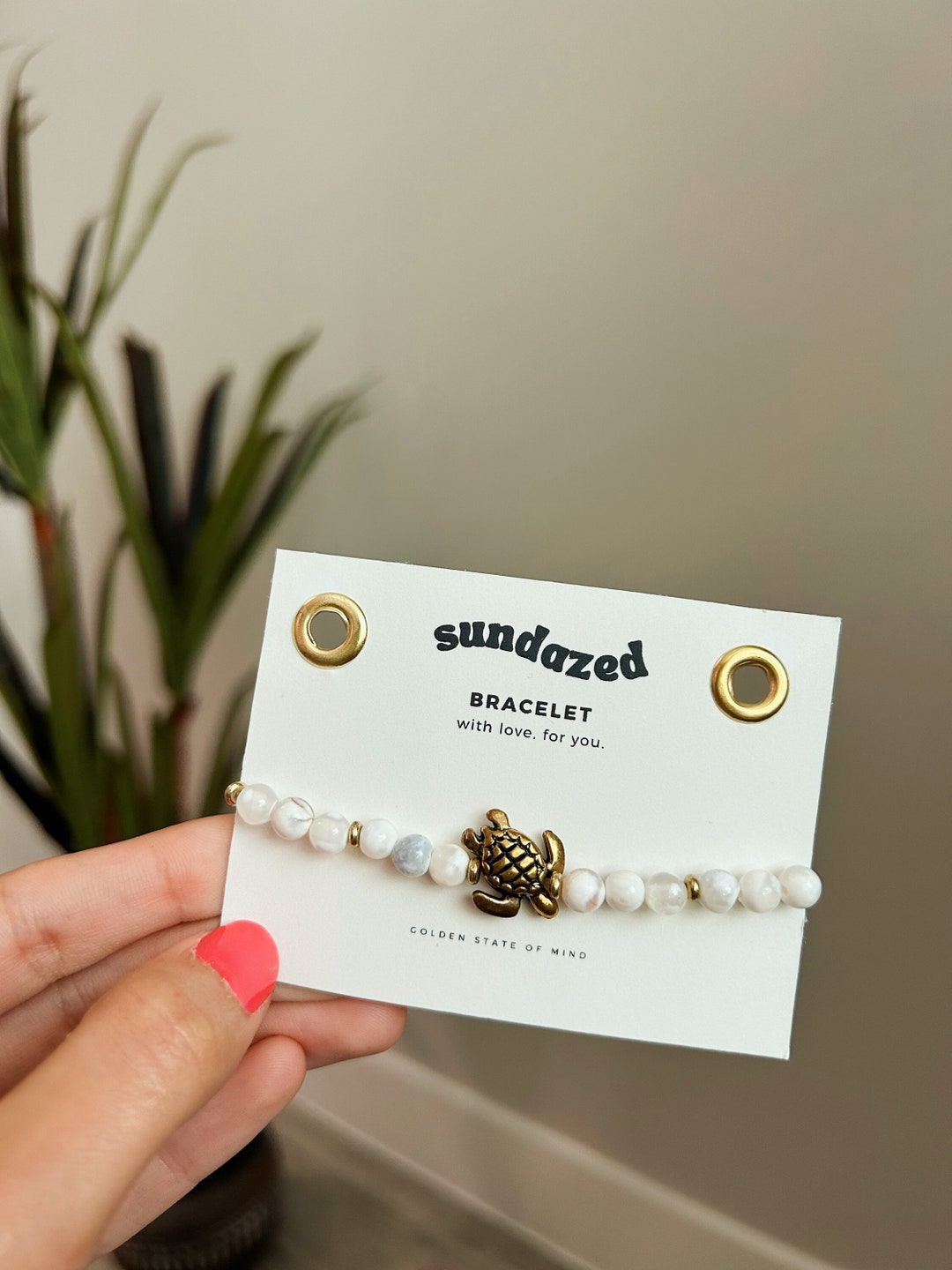 Aloha Bracelet Turtle Gold Color Simple Plain Accessory Cute Trendy ...