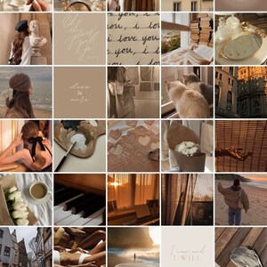 100 Ct. Neutral Brown Collage Kit Digital Download Art Warm Earthy ...