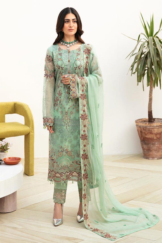 Traje Salwar Para Boda SALWAR KAMEEZ PAKISTANÍ Indio Vestido De