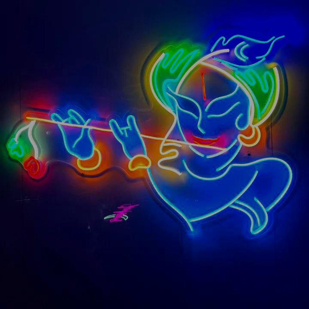 Lord Shri Krishna Neon Sign - Etsy