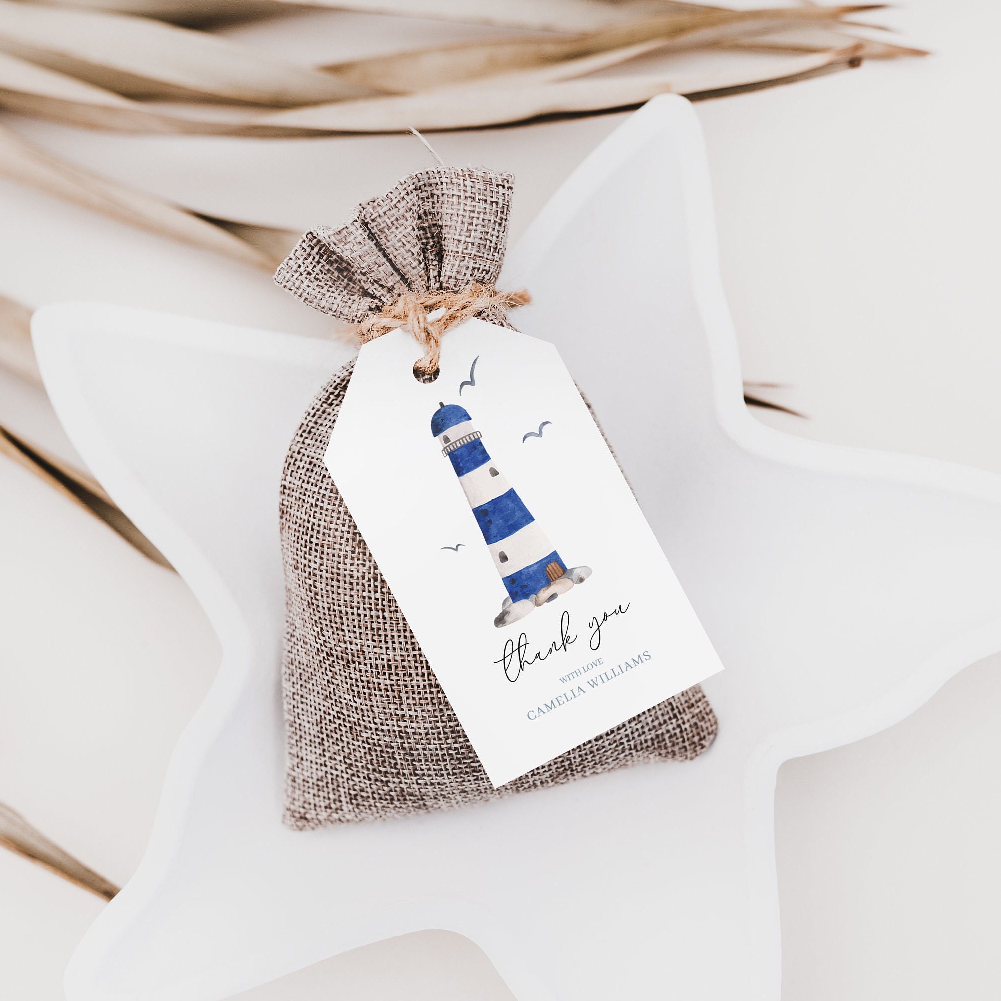 Editable Ahoy Its a Boy Baby Shower Favors Tag, Sailboat Thank You ...