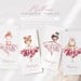 Ballerina Scrunchie Card Template, Ballet Birthday Scrunchie Card ...