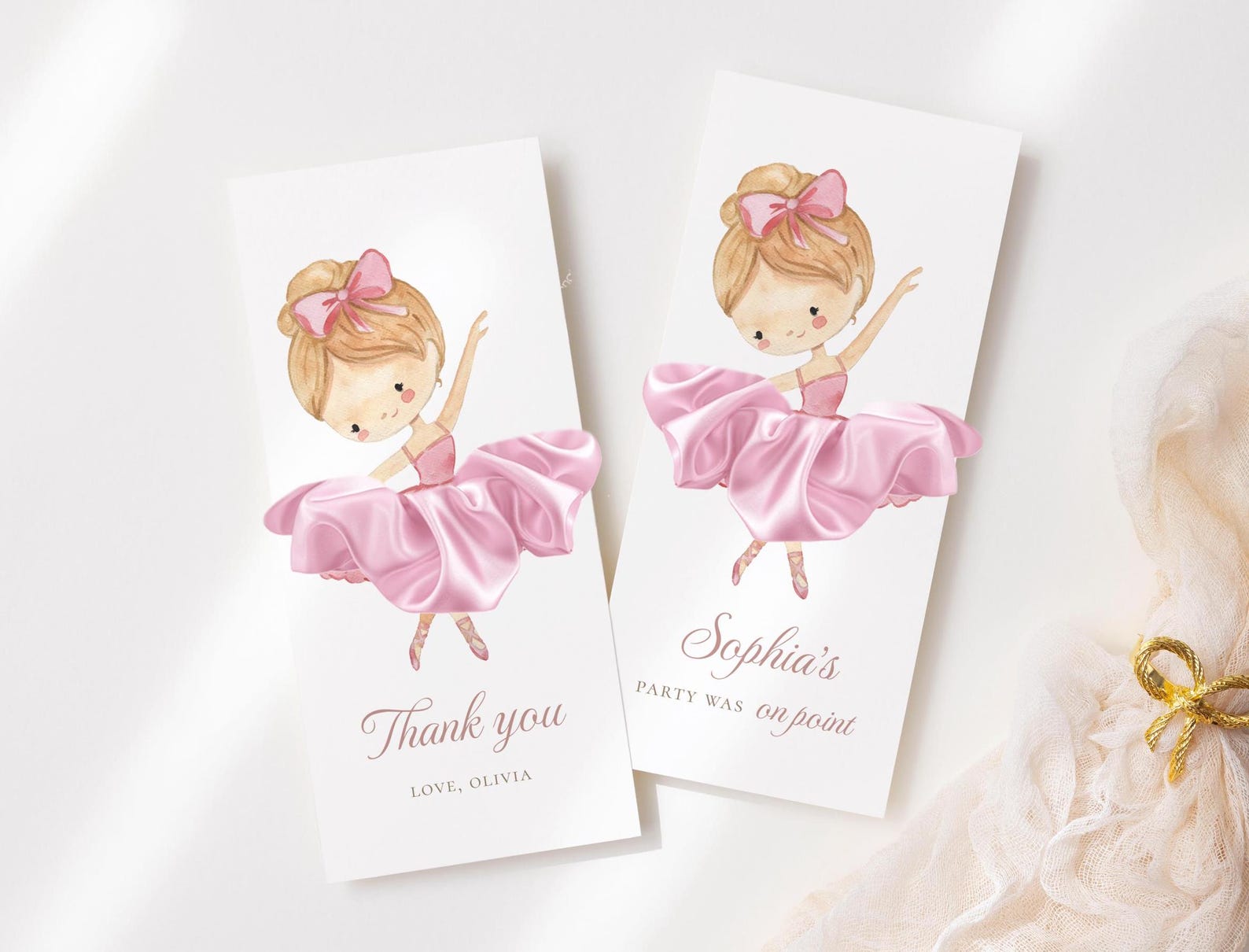 Ballerina Scrunchie Card Template, Ballet Birthday Scrunchie Card ...