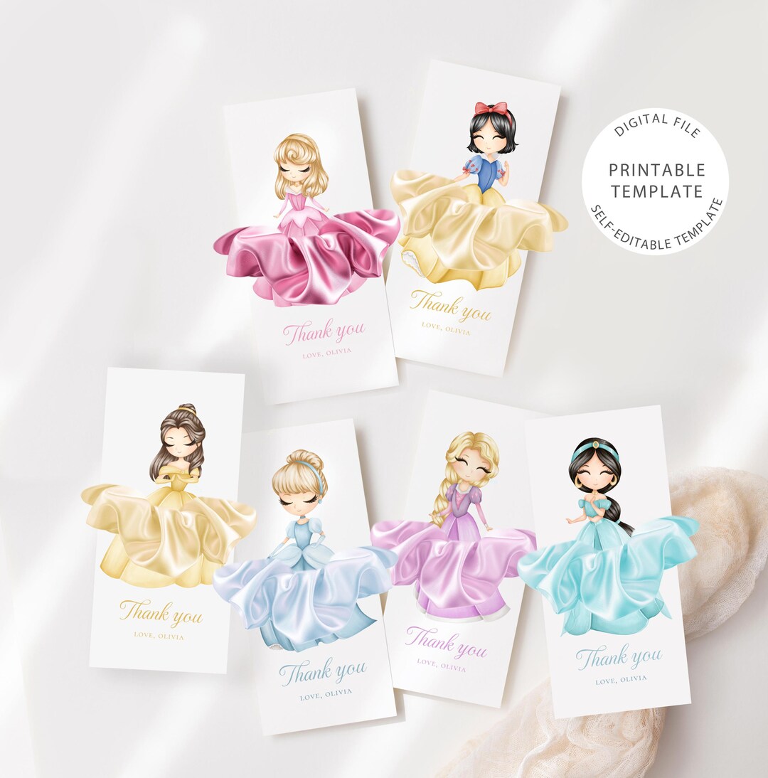 Princess Scrunchie Card Template, Ballerina Birthday Scrunchie Card ...