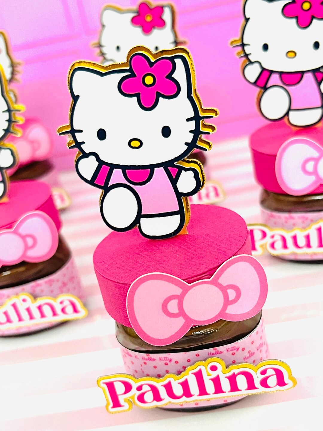 Personalized Mini Hello Kitty Nutellas – Birthday Favors for Girls ...