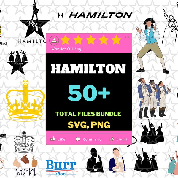 Hamilton Svg - Etsy