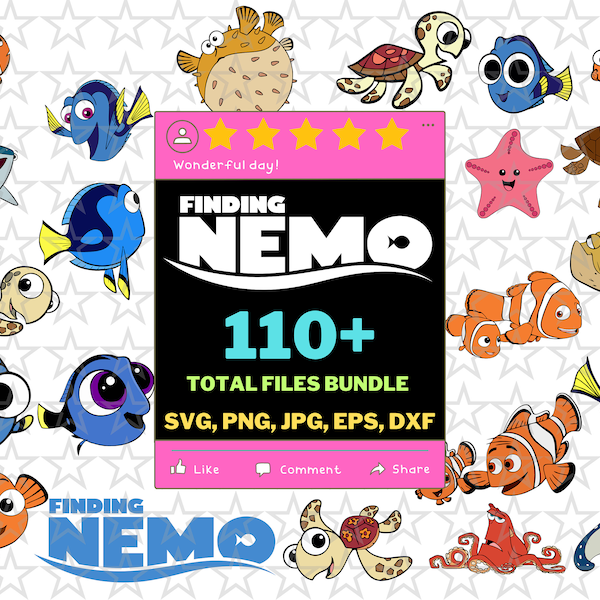 Nemo Font Png - Etsy