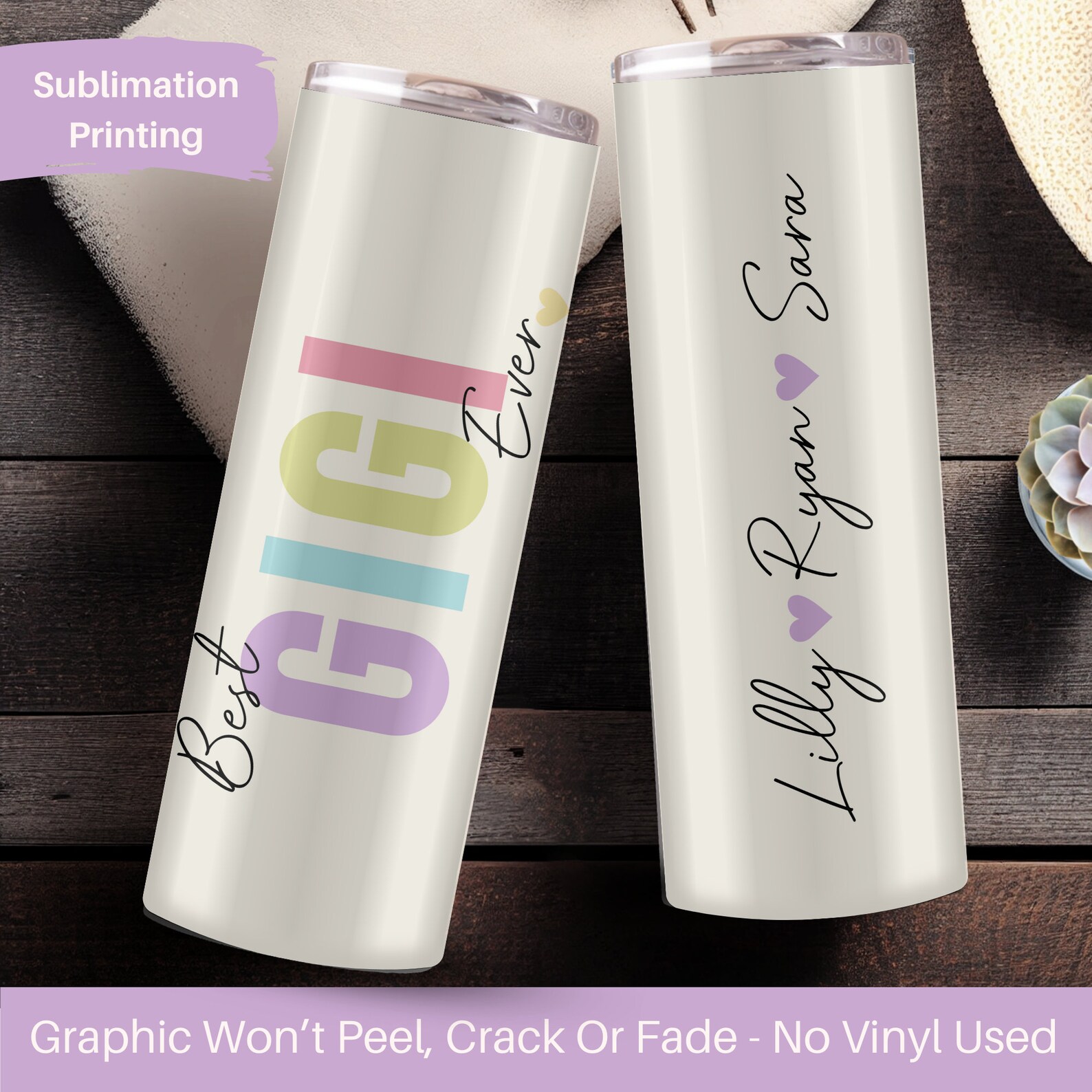 Personalized Gigi Tumbler, Mothers Day Gift for Gigi, Gigi Birthday ...