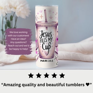 Bible Verse Tumbler Personalized, Christian Travel Mug Gift for Her ...