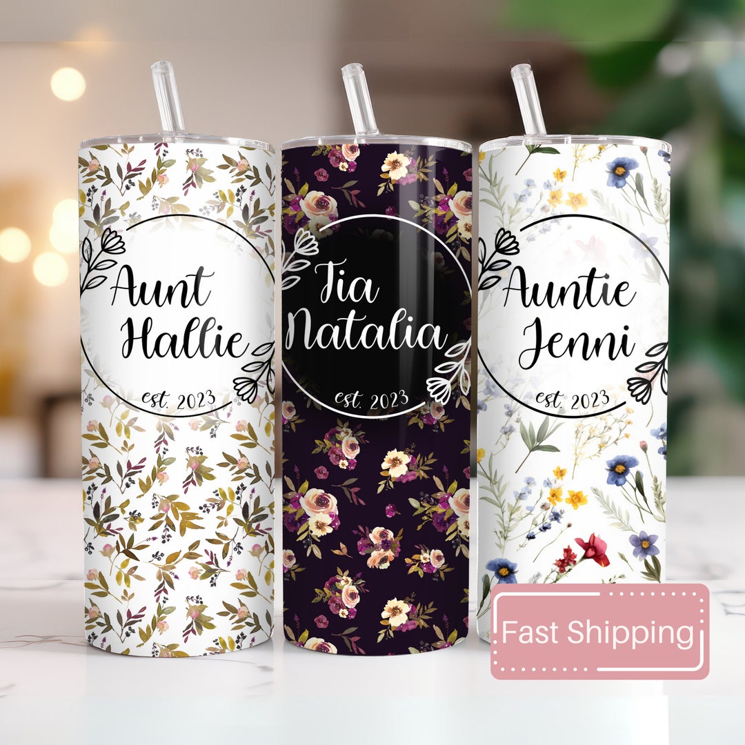 Aunt Tumbler, Aunt Cup Gift for Aunt, Aunt Birthday Gift, Mother's Day ...