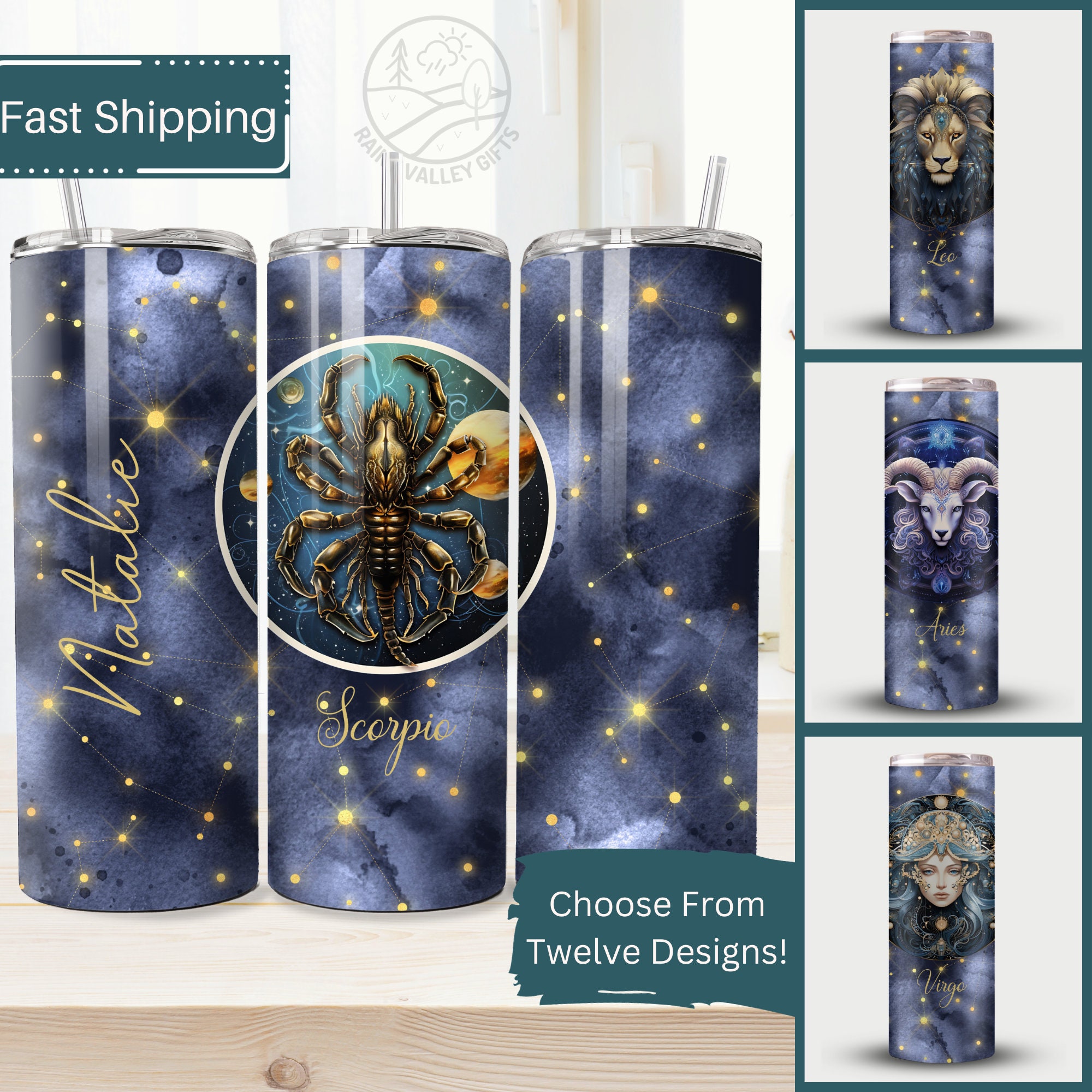 Zodiac Tumbler, Zodiac Sign Gifts, Zodiac Sign Cup, Astrology Gifts ...