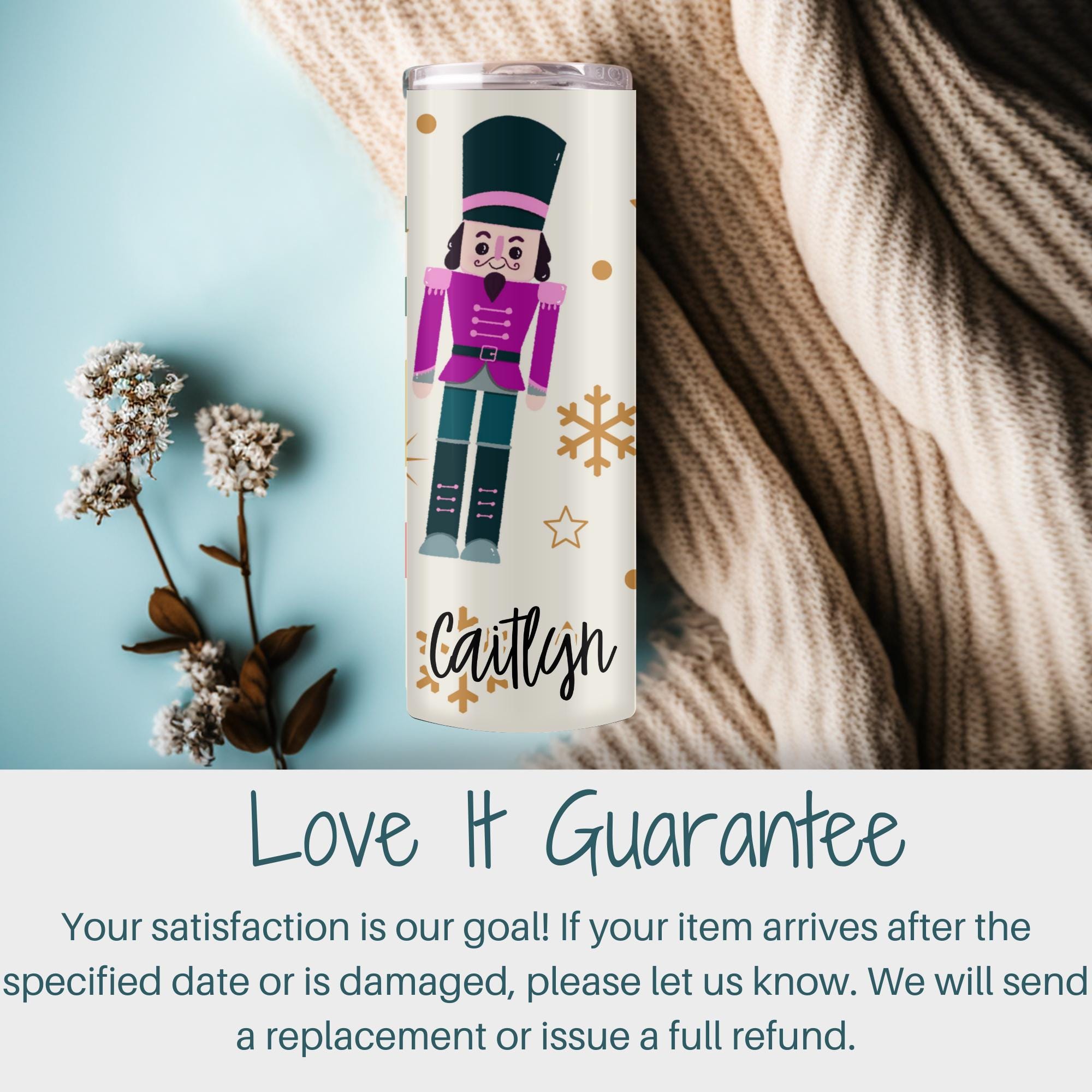 Personalized Christmas Nutcracker Tumbler, Nutcracker Travel Mug ...