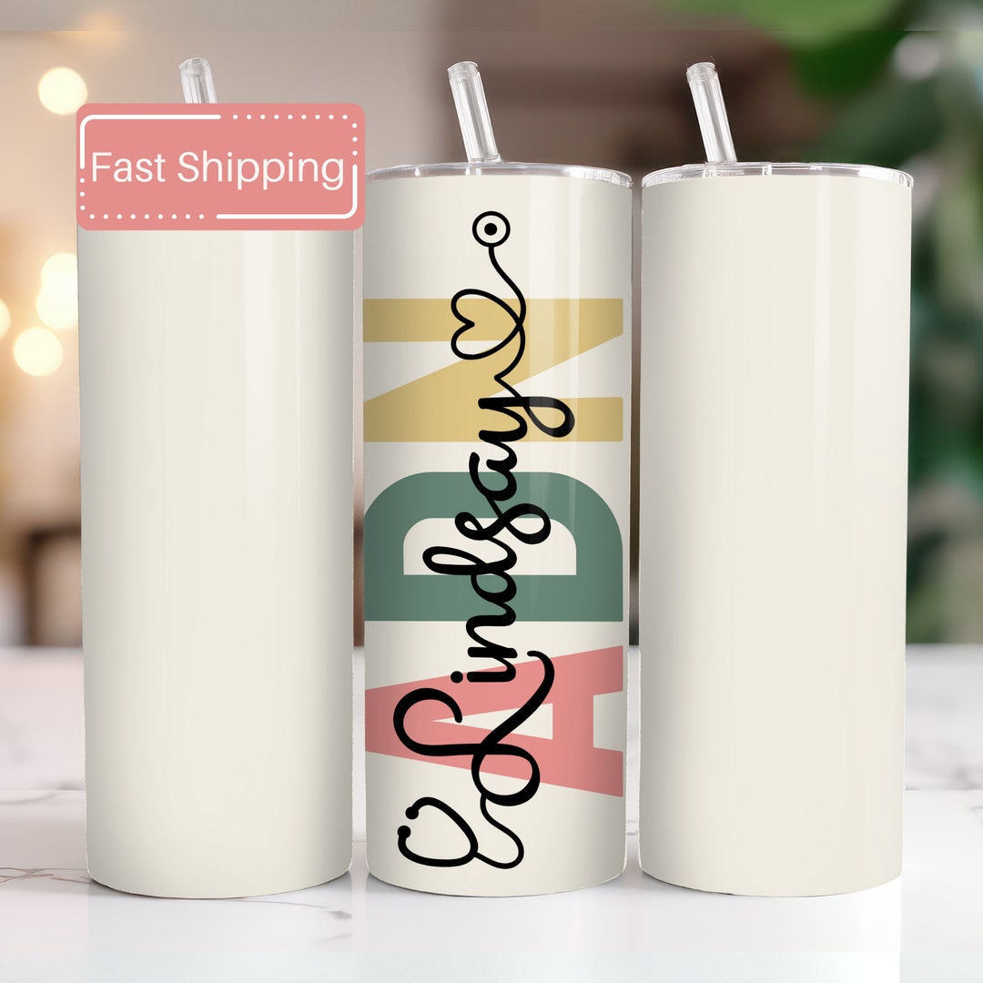 ADN Nurse Tumbler, ADN Gift, Personalized Associate Degree in Nursing ...