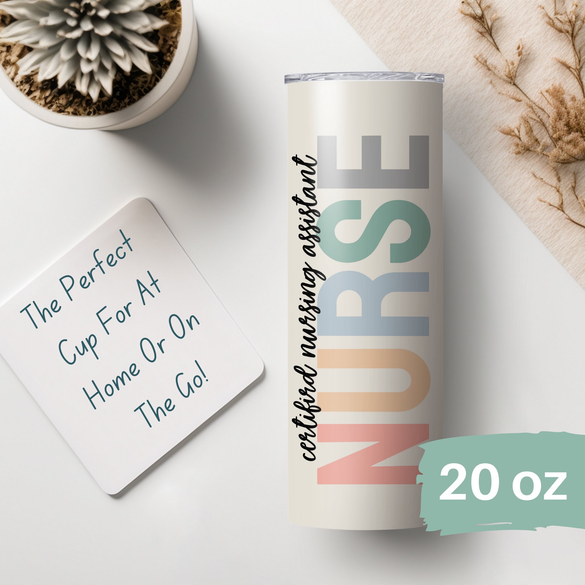 CNA Tumbler, Personalized Certified Nursing Assistant Gift, Nurse Cup ...
