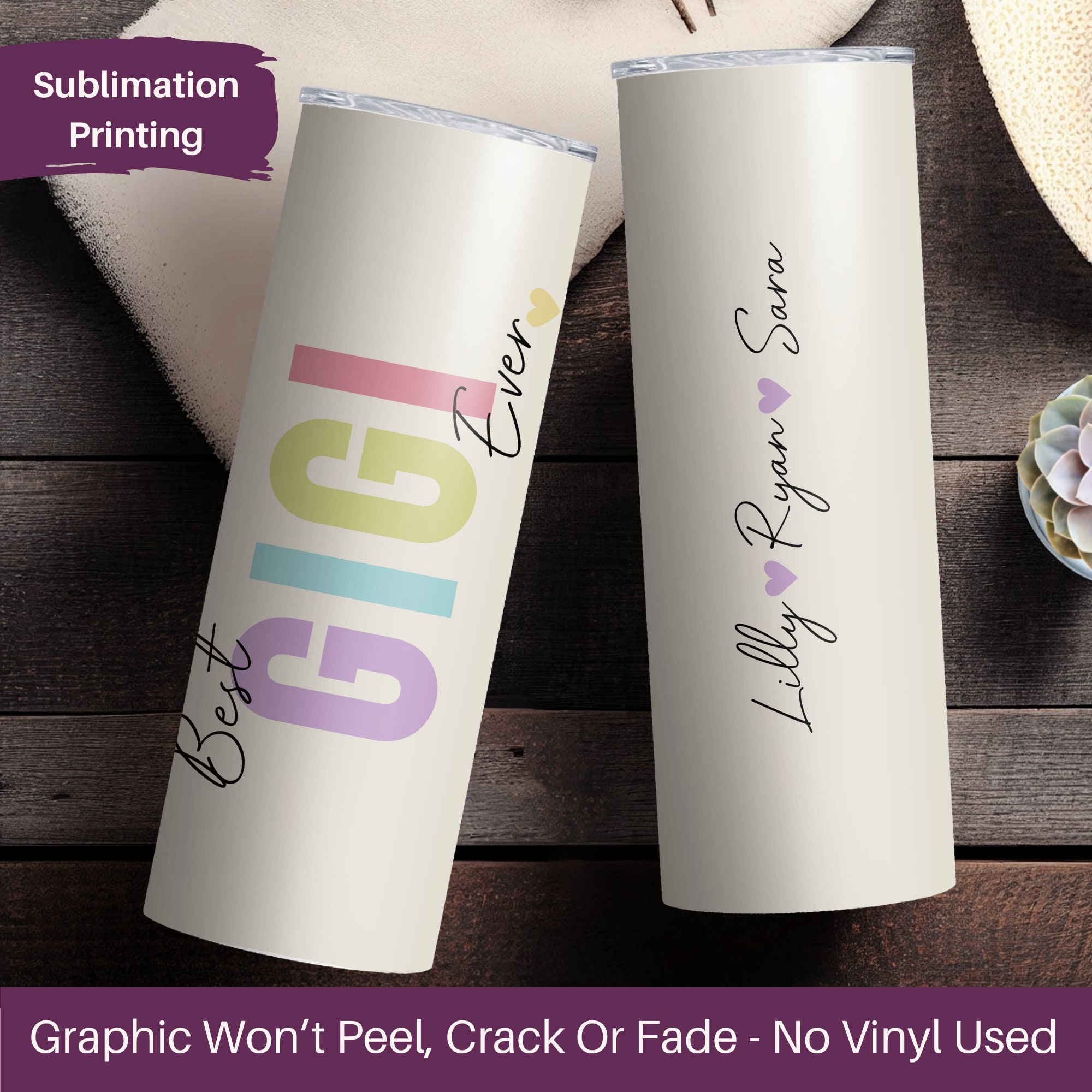 Personalized Gigi Tumbler, Mothers Day Gift, Gift for Gigi Cup, Gigi ...