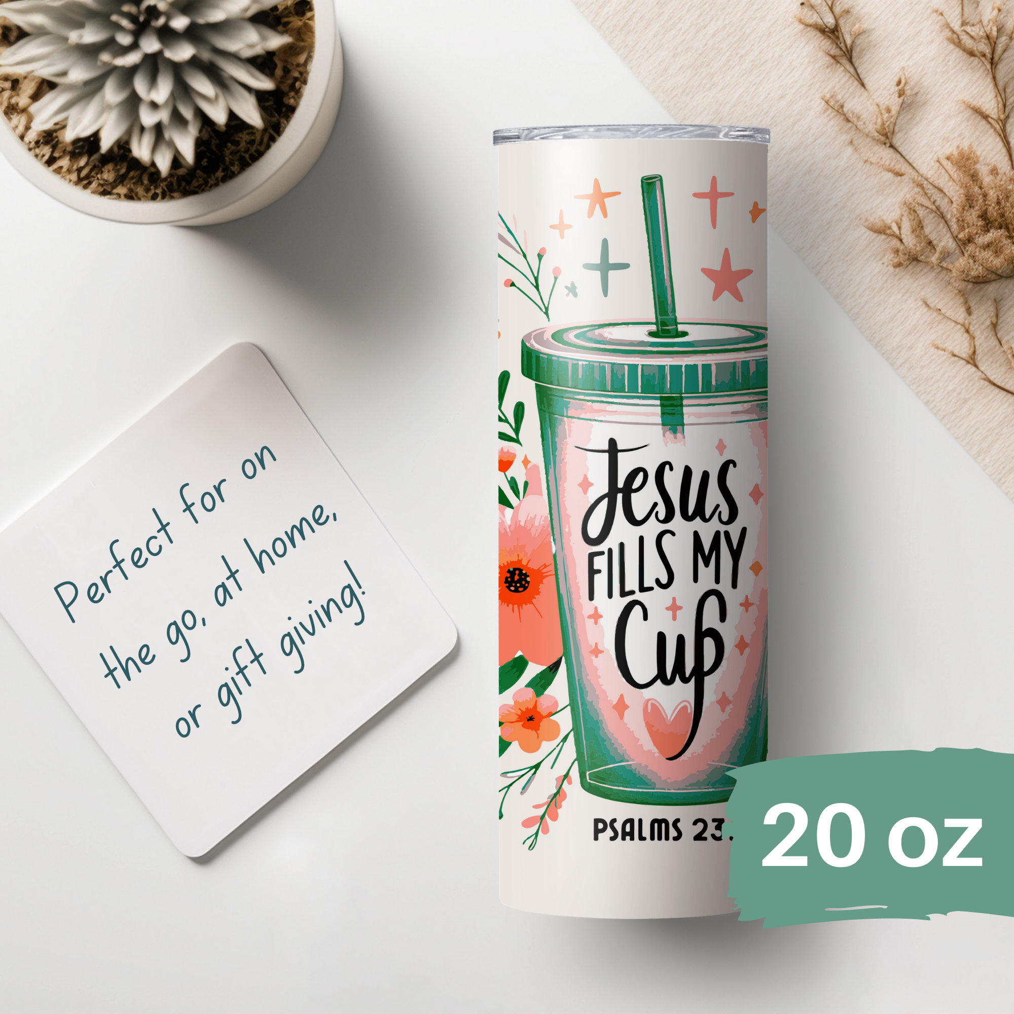 Bible Verse Tumbler Personalized, Christian Travel Mug Gift for Her ...