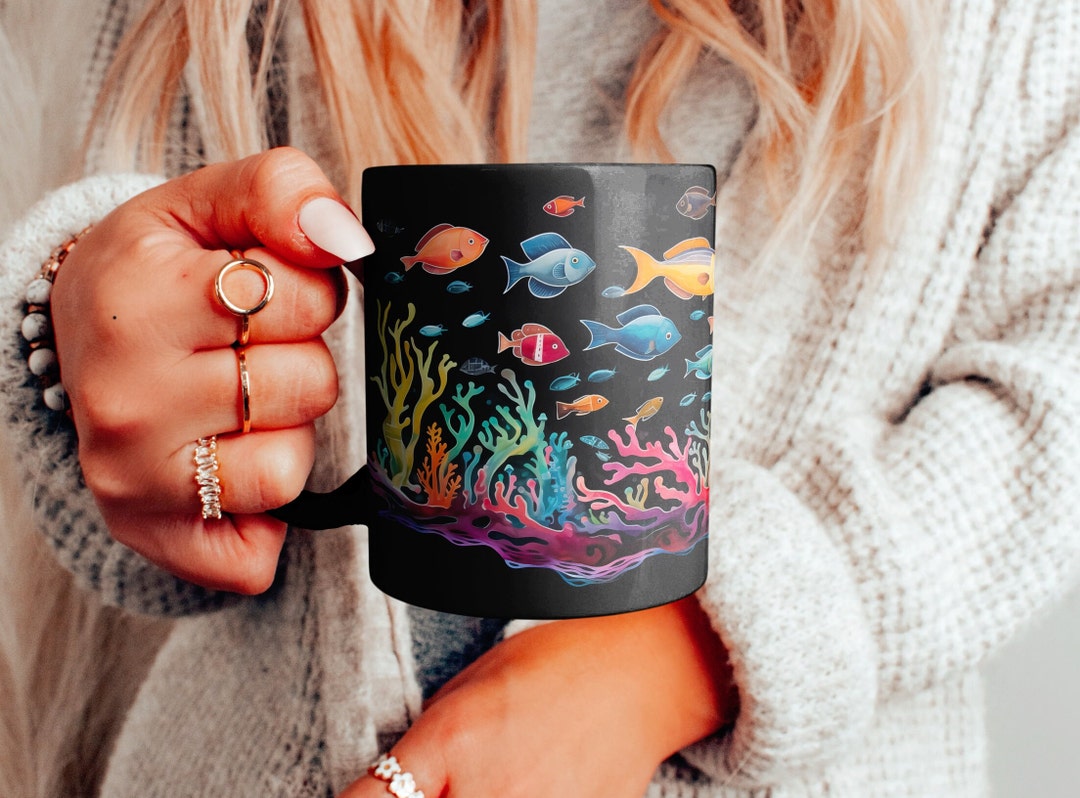 Coral Reef Coffee Mug, Coral Reef Lover Gift, Marine Biologist Gift ...