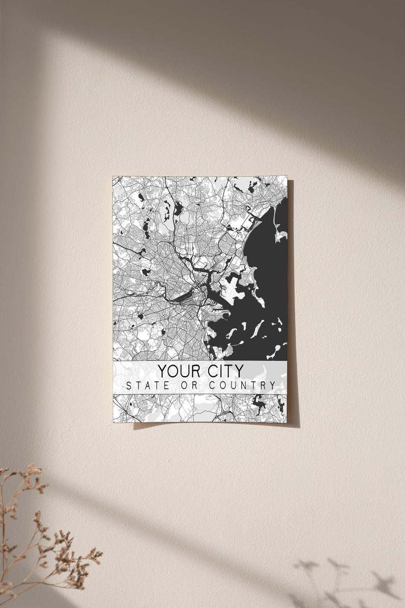CUSTOM City Map, Professional Cartography, Any Location, Any City ...