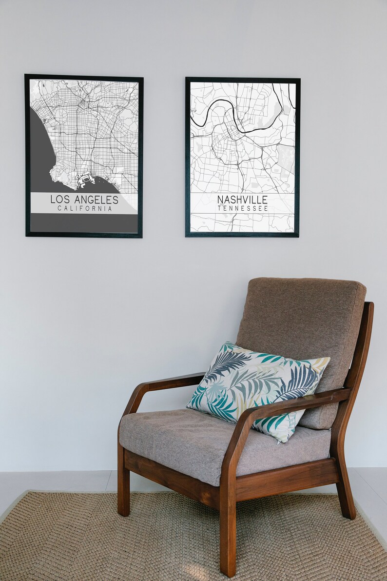 CUSTOM City Map, Professional Cartography, Any Location, Any City ...