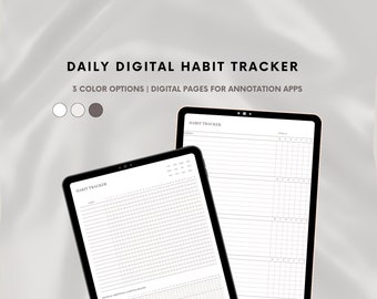 Habit Tracker - Etsy