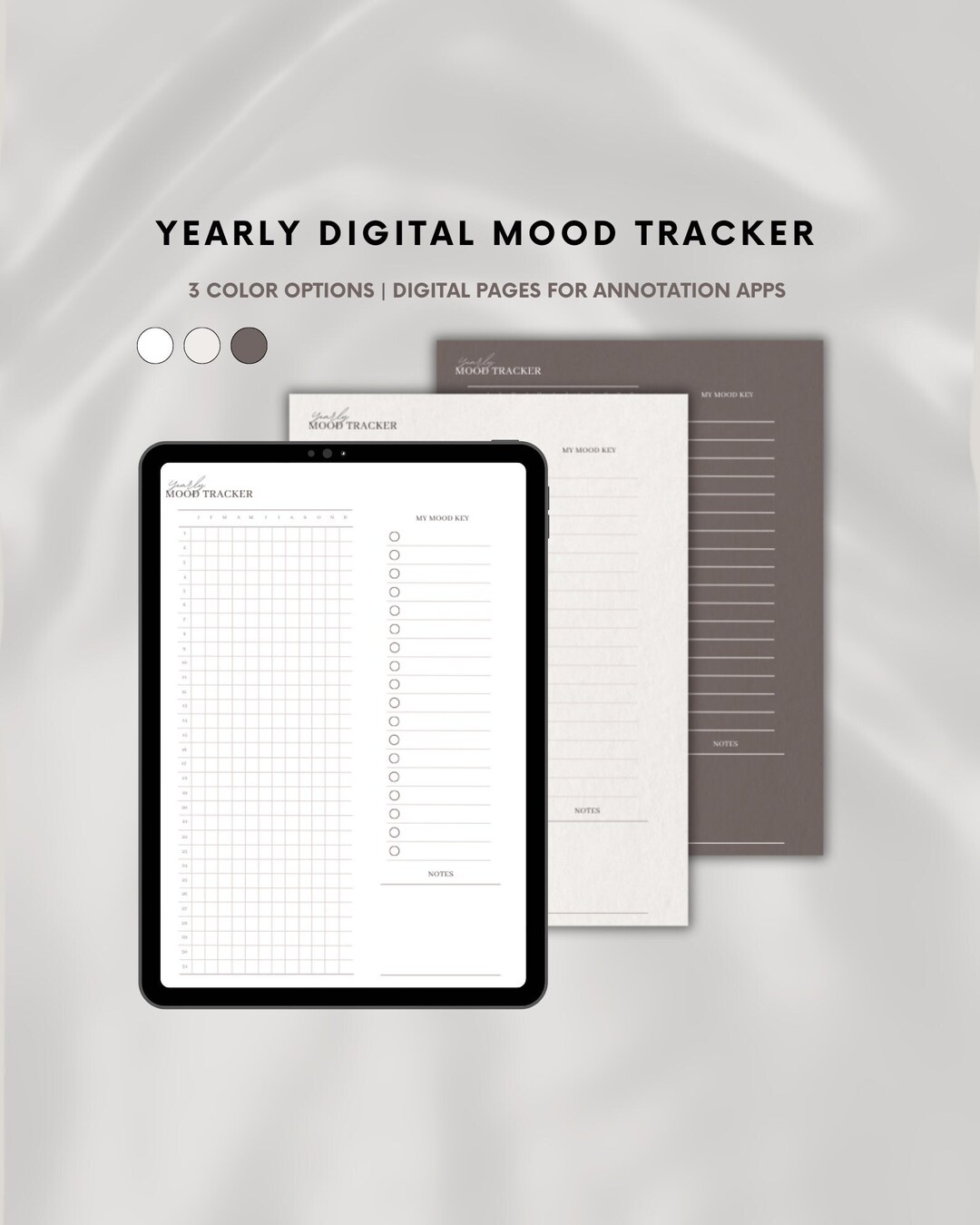 Year in Pixels Yearly Mood Tracker - Etsy