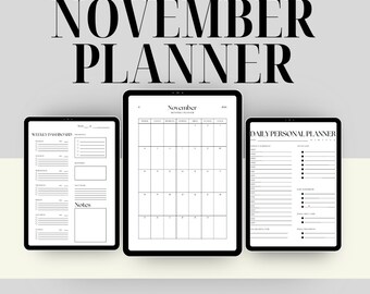 October Planner, Digital Planner, Printable Planner, 2024 Planner ...