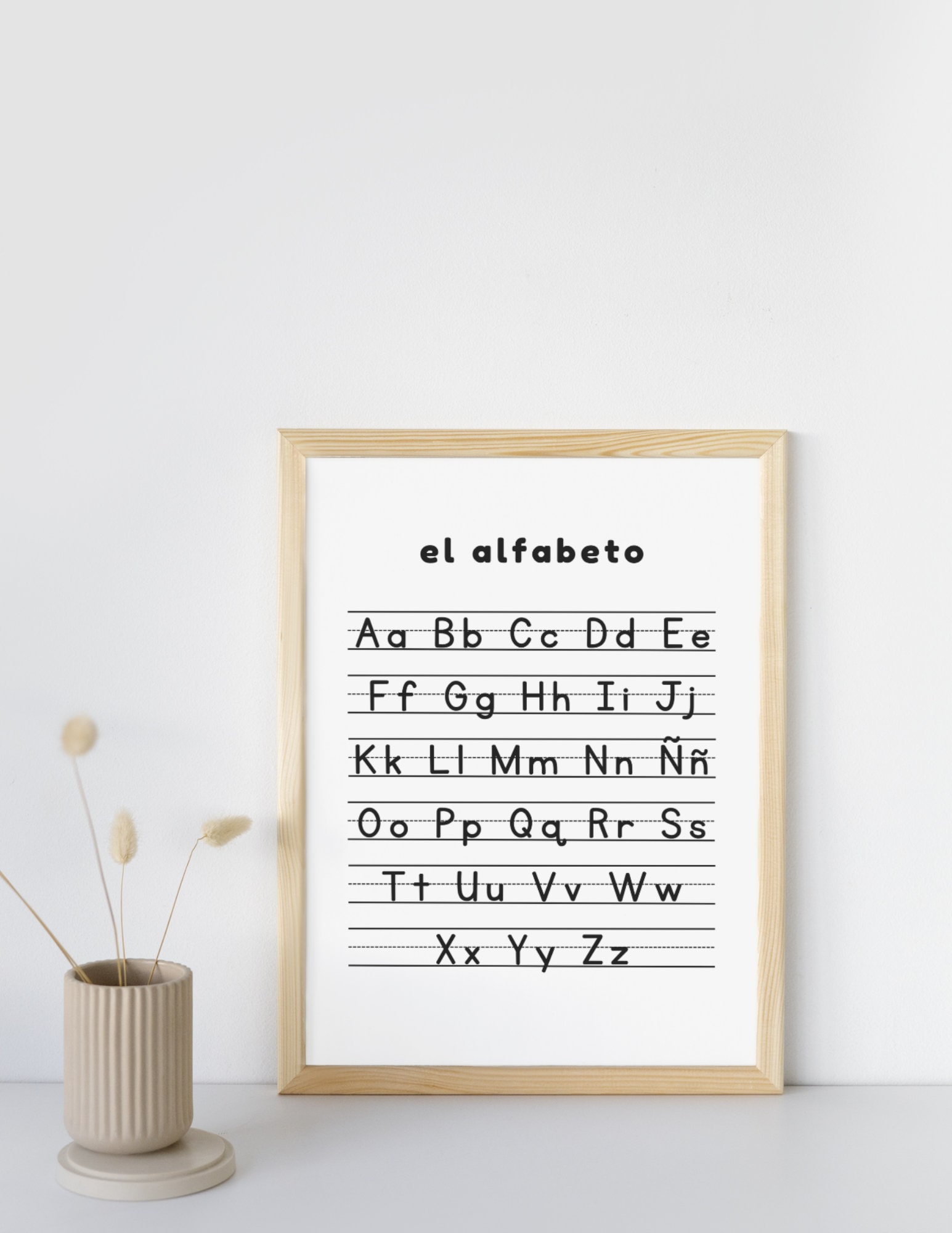 Spanish Alphabet Printable for Language Learning (home or School) - Etsy