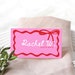 Pink Name Card Template, Editable Birthday Seating Card, Wedding Name ...