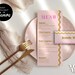 Wavy Border Menu and Namecard Template, Canva Editable Birthday Menu ...