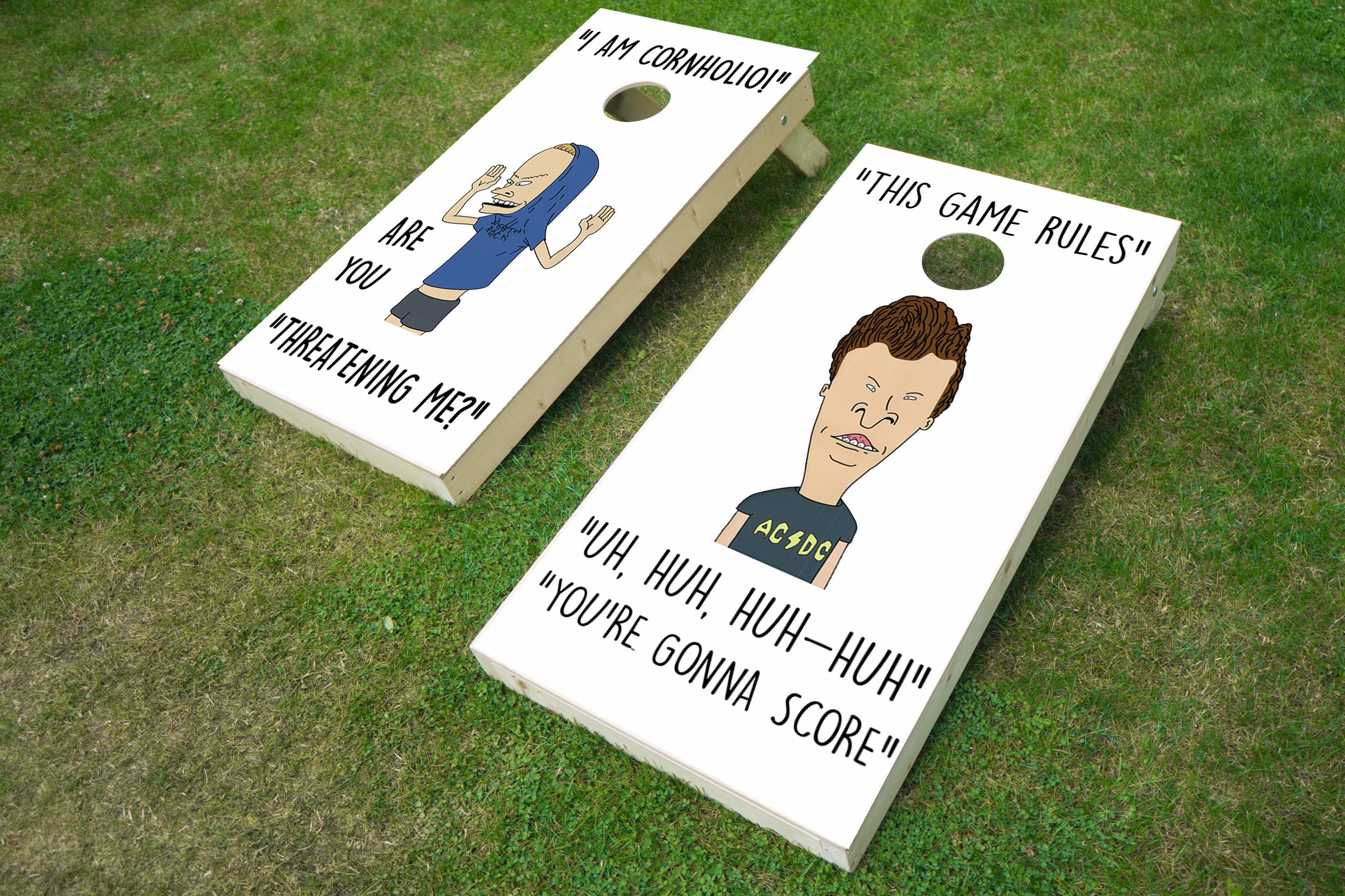 Cornhole Wrap | Digital Download | Beavis and Butthead Cornhole Wrap ...