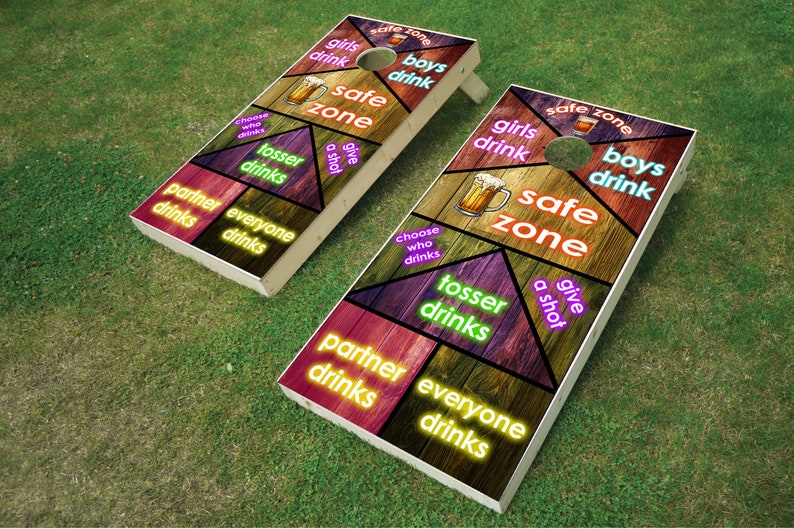 Cornhole Wrap | Digital Download | Drinking Game Cornhole Wrap | Decals ...
