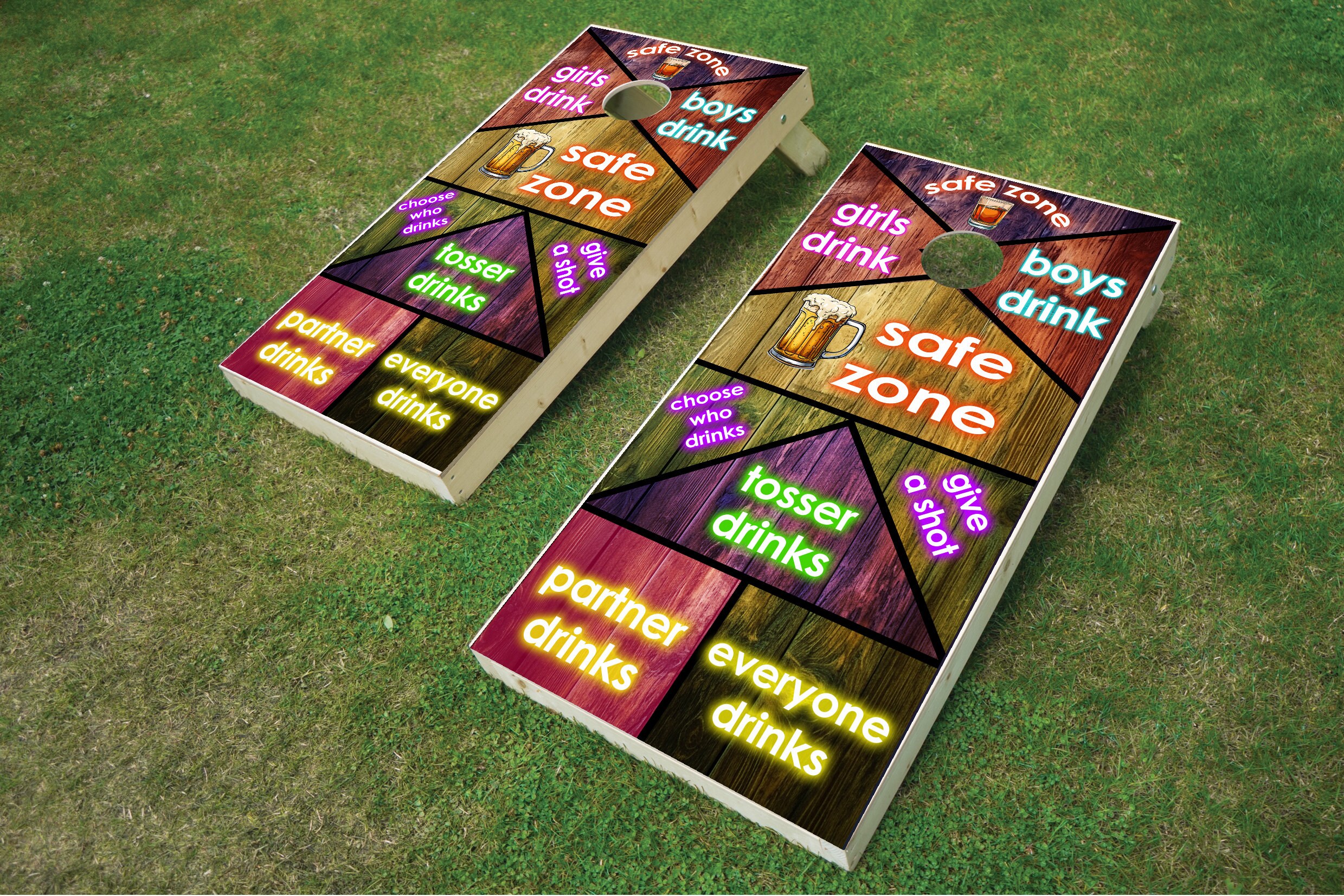 Cornhole Wrap | Digital Download | Drinking Game Cornhole Wrap | Decals ...
