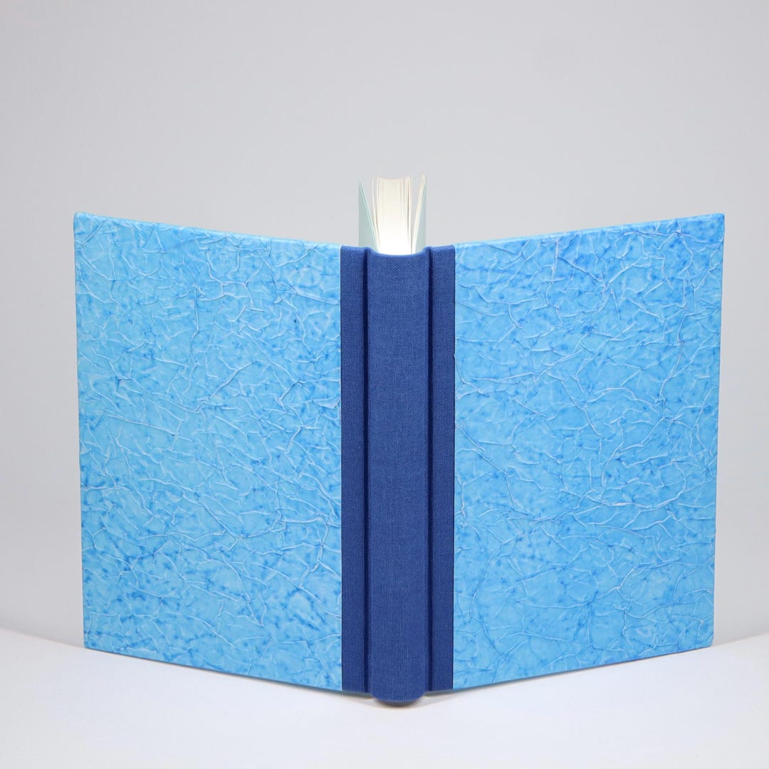 Handmade Small Notebook: Hand-decorated Paper Cover, Linen Binding - Etsy
