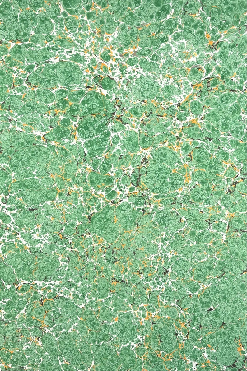 Marbled Paper 46x32cm 120gsm long Grain French Shell Green - Etsy