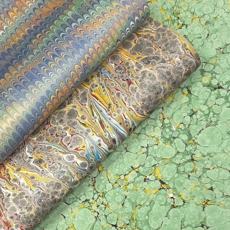 Marbled Paper - Etsy