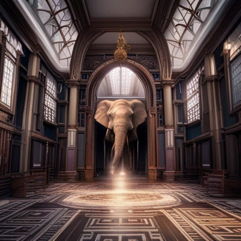Elephant in the Room - Etsy