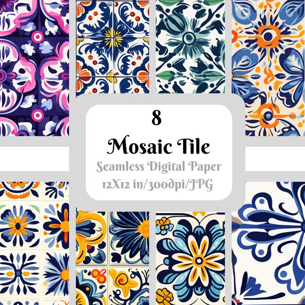 Mexican Mosaic Tiles - Etsy
