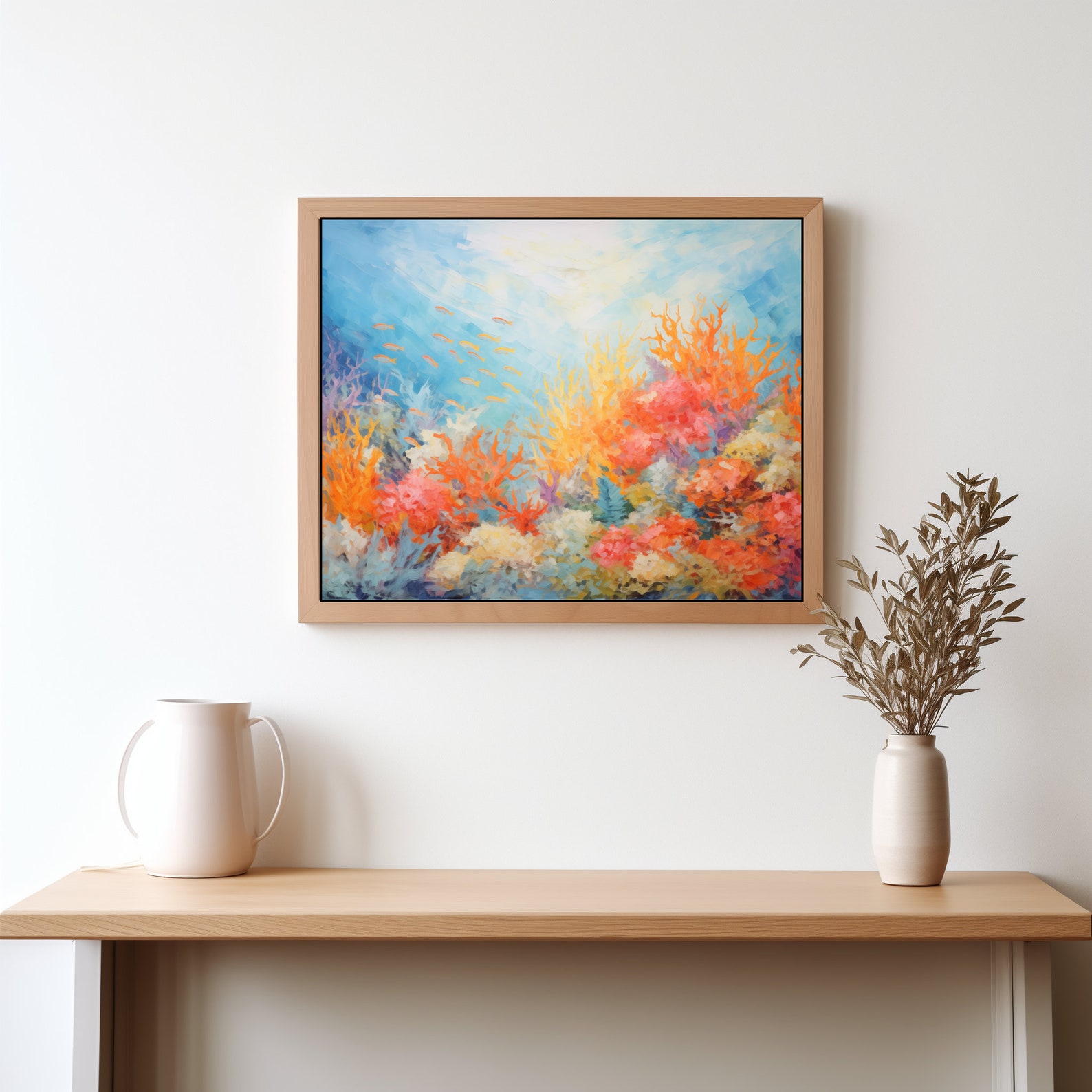 Coral Reef Euphoria - Digital Print, Aquatic Life Art, Colorful Ocean ...