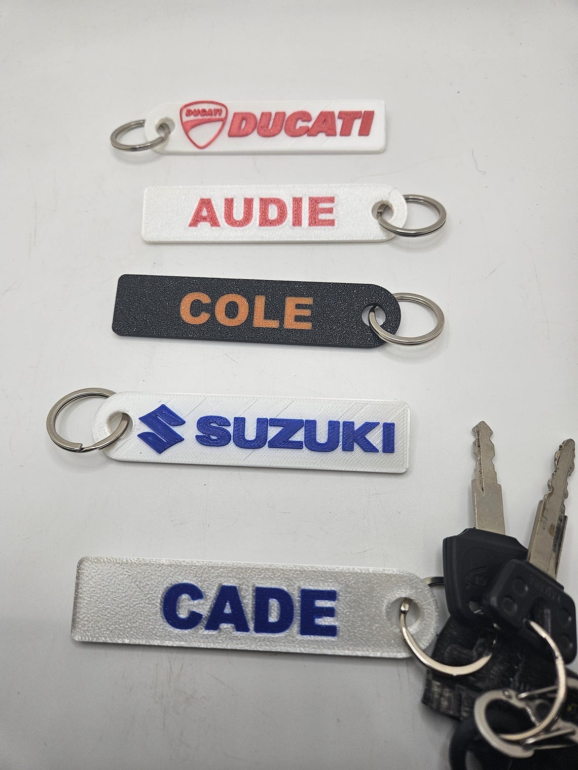 Personalized Motorcycle Key Chain - Etsy