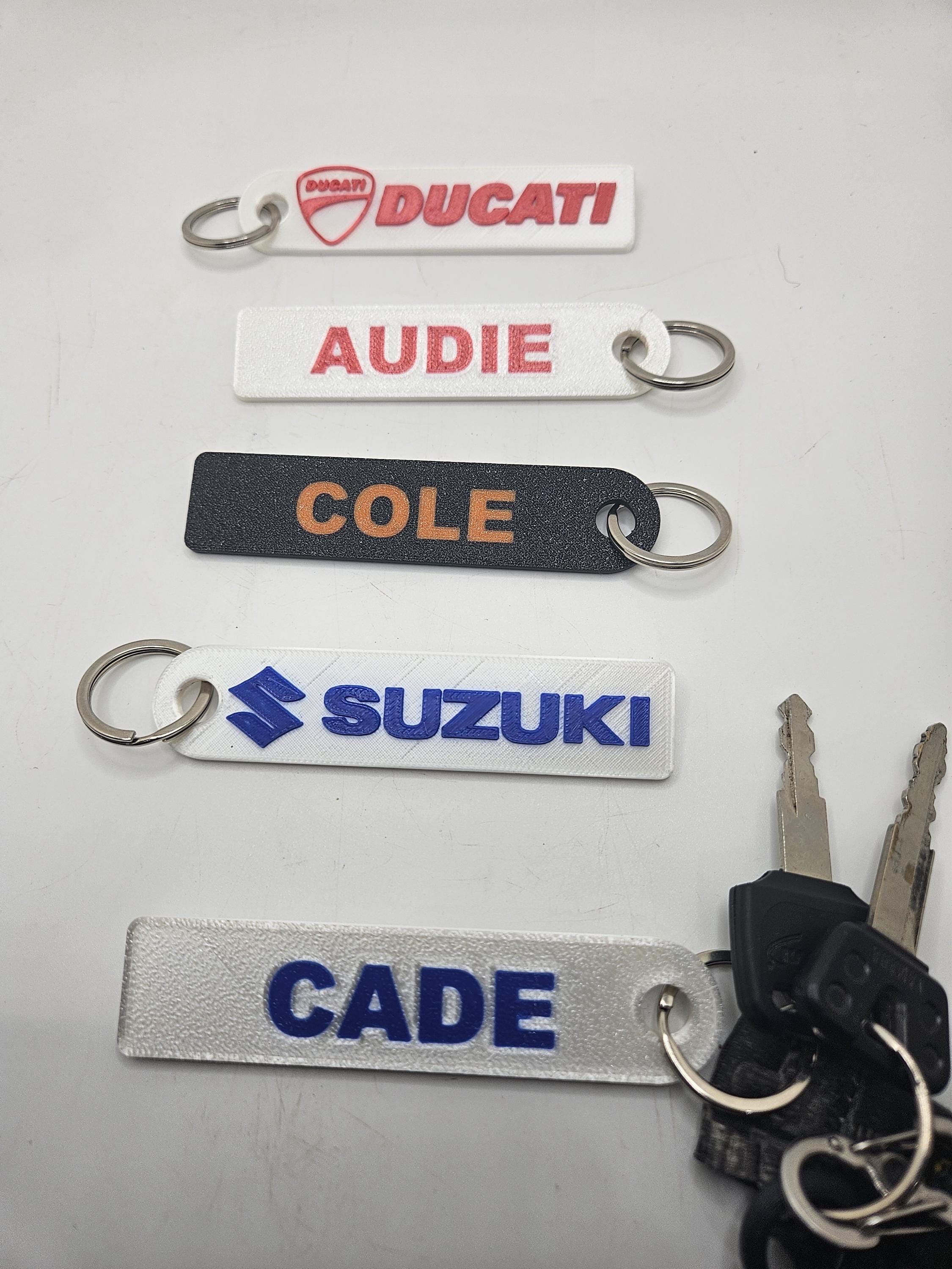 Personalized Motorcycle Key Chain - Etsy