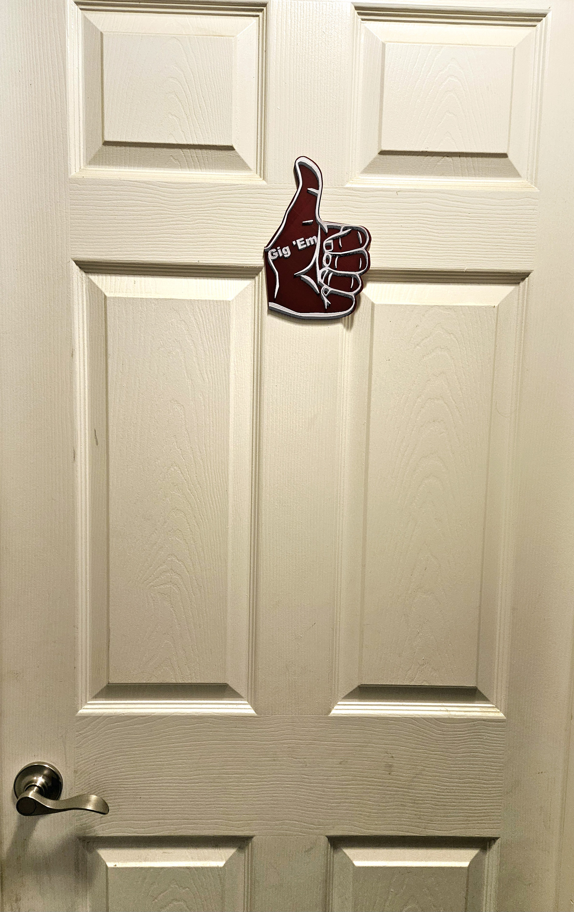 Texas A&M Gig 'em Thumb - Etsy