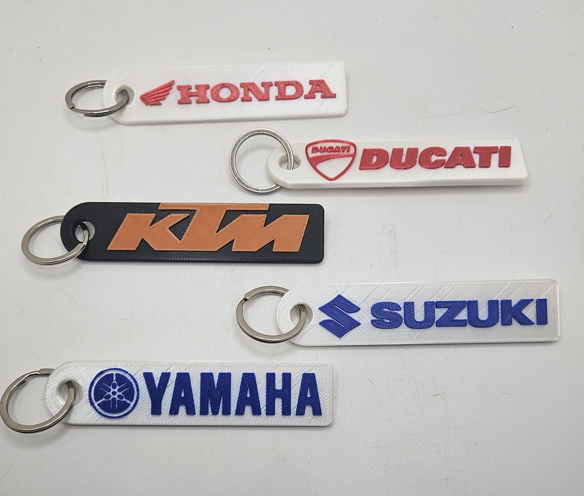 Personalized Motorcycle Key Chain - Etsy