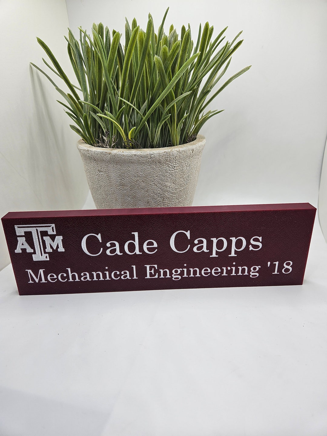 Texas A&M: Nameplate - Etsy